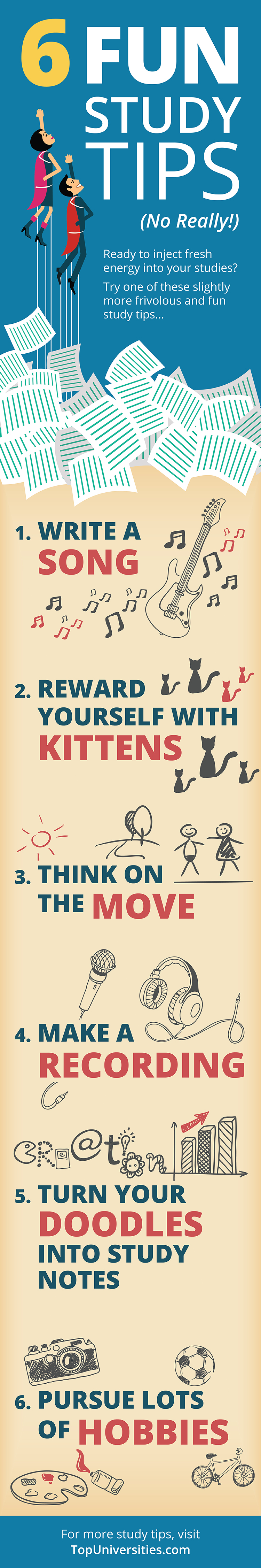 6 Fun Study Tips Infographic Top Universities 6 Fun Study Tips Infographic Top Universities